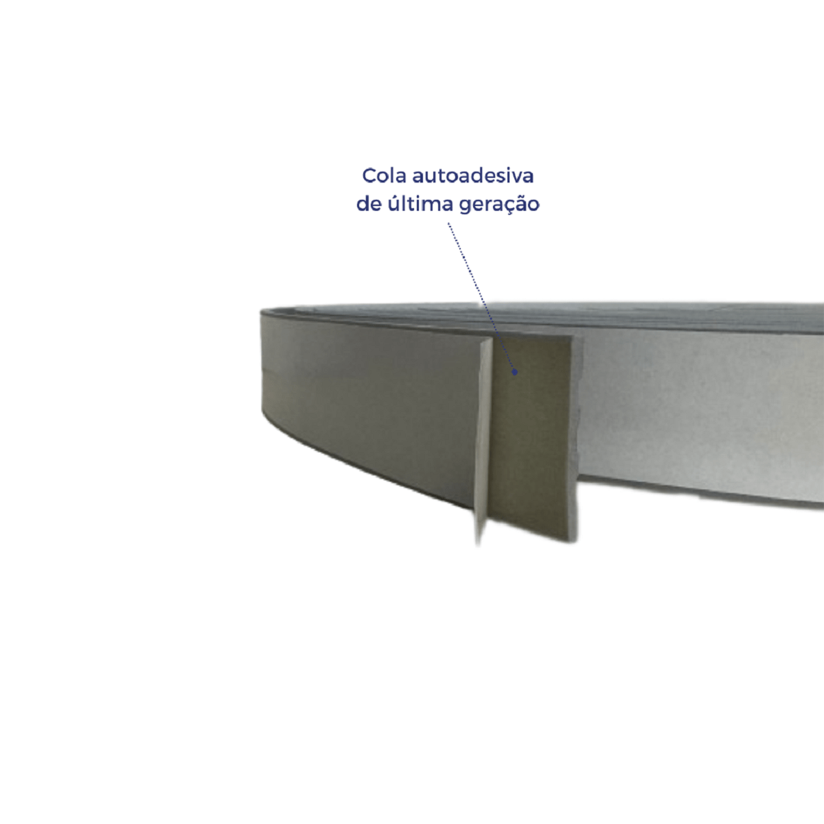 Lua 5cm x 5mm Cinza - GeMolduras