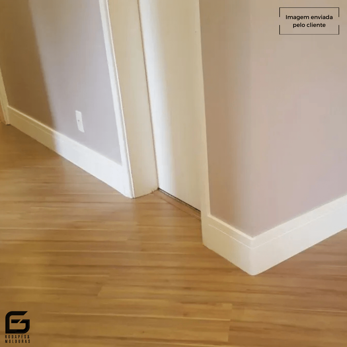Rodapé Eva Autocolante Flexível Maresia 15cm x 1cm Branco